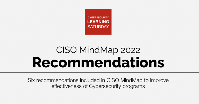 CISO MindMap 2022 - RecommendationsRafeeq Rehman | Cyber Security ...